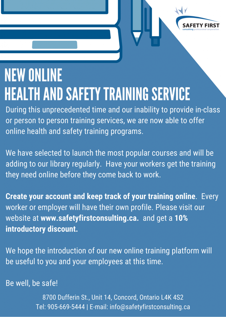 ALL TRAINING CANCELLED COVID-19 Coronavirus - Safety First Consulting ...