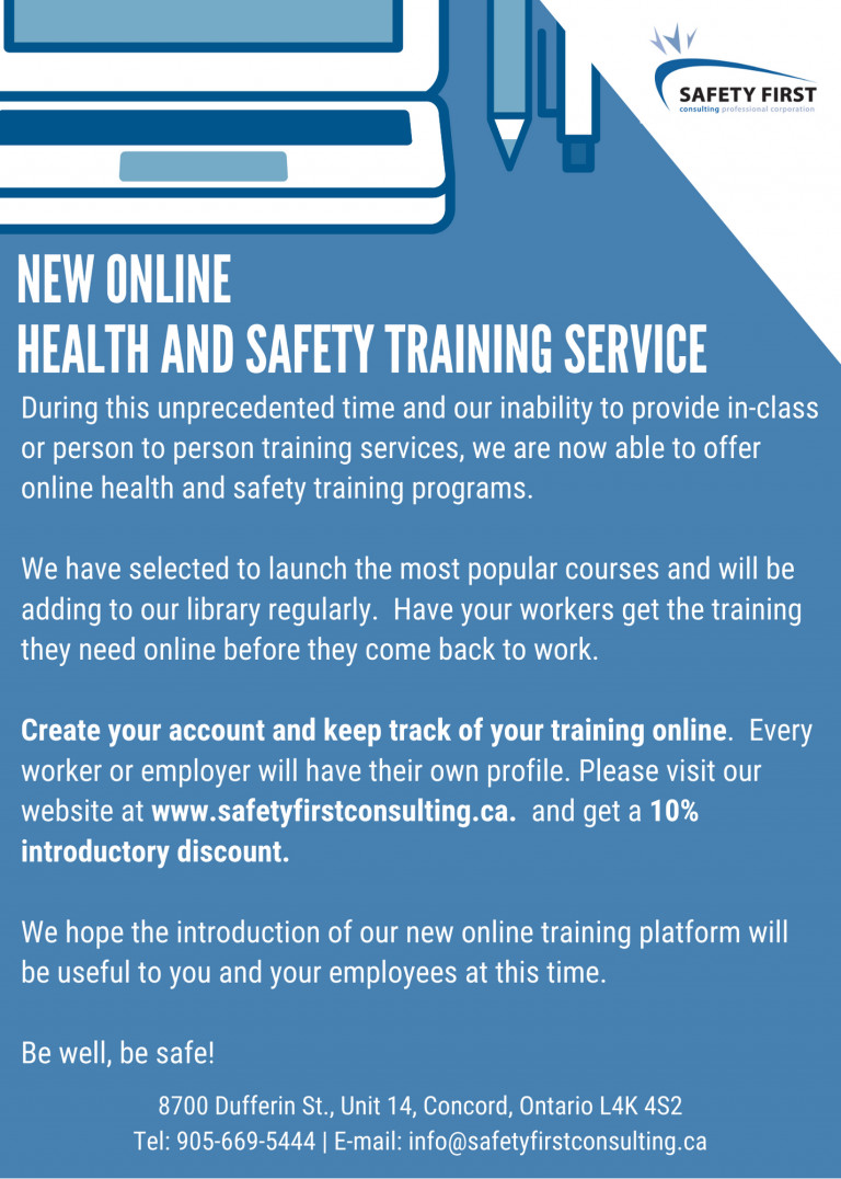 ALL TRAINING CANCELLED COVID-19 Coronavirus - Safety First Consulting ...