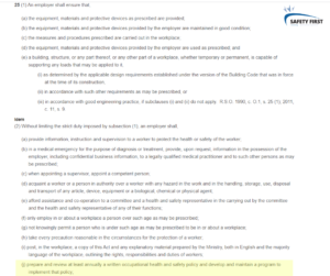 What is an Ontario Health and Safety Policy? - Safety First Consulting ...